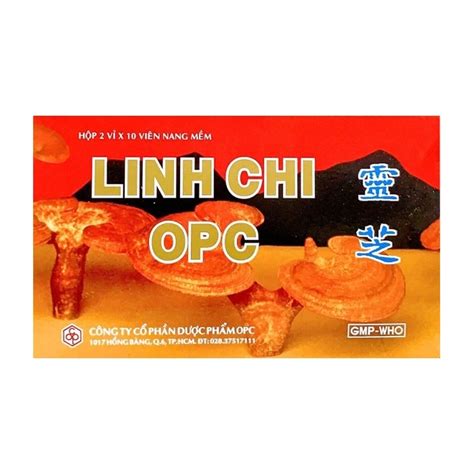 Linh Chi Opc điều Hòa Huyết áp Giảm Cholesterol