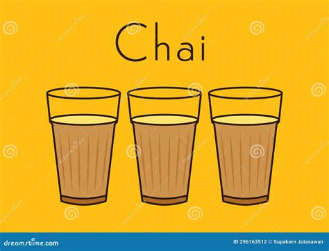 Chai Logo Design Karak Milk Chai Illustration On Organic Background