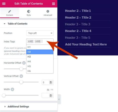 Wordpress Plugin Elementor Sticky Table Of Contents Widget Memberfix Wordpress