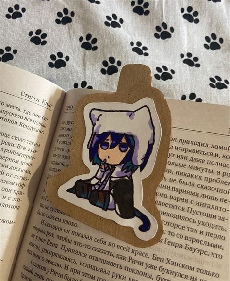 Закладка для книг Федор Милые рисунки Детские наклейки Арт челлендж