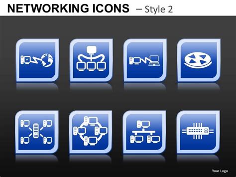 networking icons style 2 powerpoint presentation slides db templates