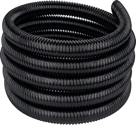 Pond Tubing 1 1 4 X 10 Ft Pvc Flexible Pond Hose Black Corrugated