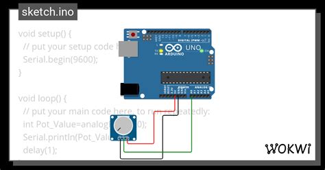 Ex1 Pot Ino Wokwi ESP32 STM32 Arduino Simulator