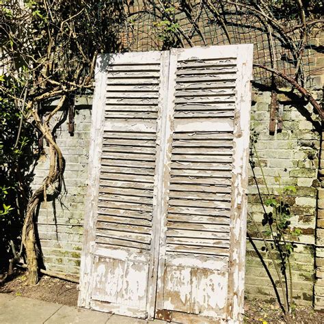 Vintage French Oak Shutters