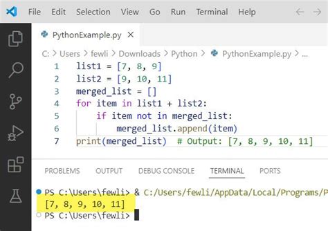 How To Merge Lists Without Duplicates In Python