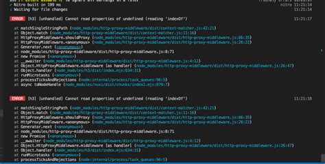 Error H3 Unhandled Cannot Read Properties Of Undefined Reading