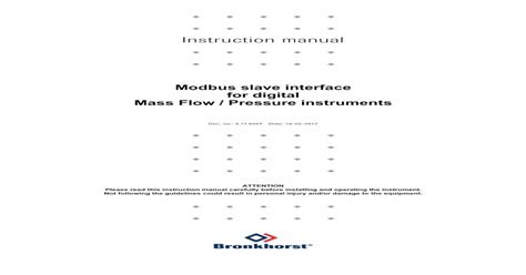 pdf modbus slave interface for digital mass flow … slave interface