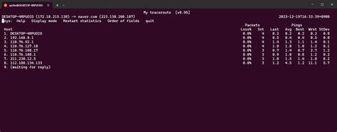 Linux Command Mtr