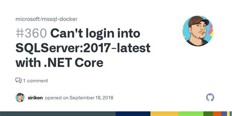 Cant Login Into Sqlserver2017 Latest With Net Core · Issue 360