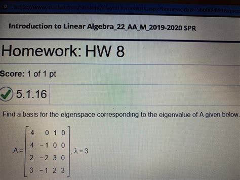Solved Homework Hw 8 Score 1 Of 1 Pt 12 Of 16 16 5 3 4