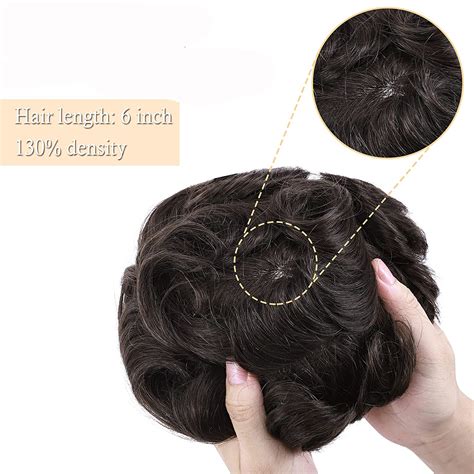 Nlw Curly Swiss Lace Mens Toupee Human Hair Topper Hairpiece For Men