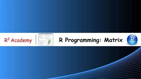 R Programming Introduction To Matrices Pdf