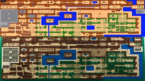 zelda nes map labeled