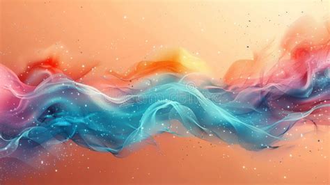 Abstract Colorful Waves With Sparkles Stock Illustration Illustration Of Design Fantasy