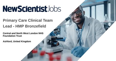 Primary Care Clinical Team Lead Hmp Bronzefield Job With Central And