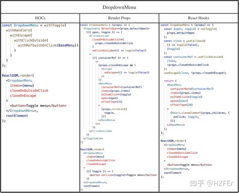 hoc vs render props vs hooks 知乎