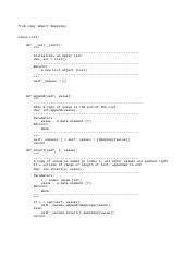 Assignment Py From Copy Import Deepcopy Class List Def Init Self Initializes An Empty