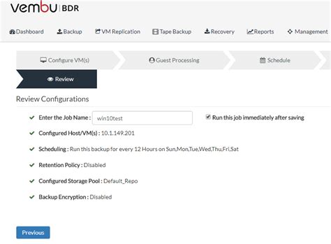 Vembu BDR Suite Backup Supports VMware VSphere Virtualization Howto