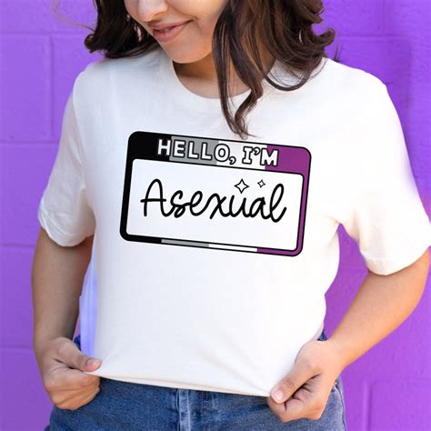 Hello Im Asexual Unisex Short Sleeve T Shirt Cute Asexual Pride