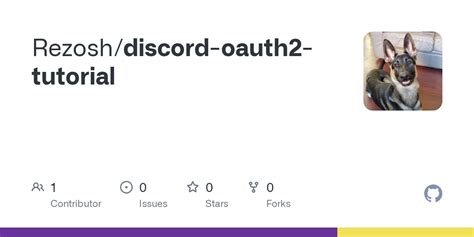 Github Rezoshdiscord Oauth2 Tutorial