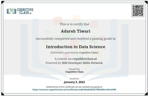 Adarsh Tiwari On Linkedin I Am Happy To Share My Certificatewhat I Get From Ibm Cognitive