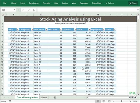 Stock Ageing Analysis Reports Using Excel How To PakAccountants Com