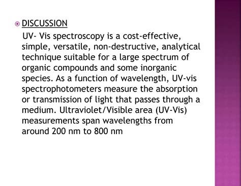 Calibration Uv Visible Spectroscopypptx Chemistry Science