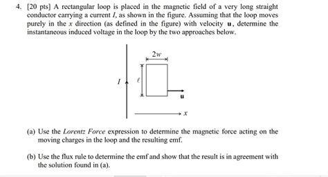 Solved Pts A Rectangular Loop Is Placed In The Chegg