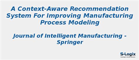 Improving Manufacturing Process Modeling Python Projects S Logix