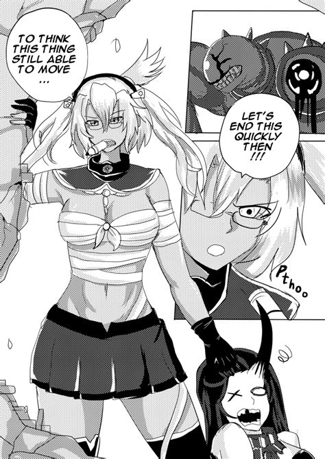 Musashi And Battleship Water Oni Kantai Collection Drawn By Drie