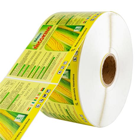 Custom Roll Self Adhesive Insecticide Pesticide Printed Packaging Label