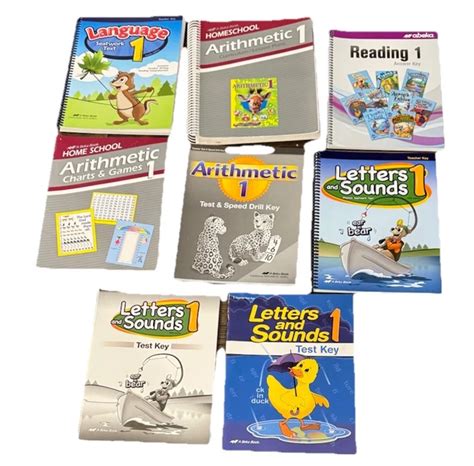 Abeka 1st Grade 1 Curriculum Lot Letters And Sounds Arithmetic Language