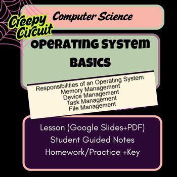 CS Operating System Basics Lesson Guided Notes And Practice No Prep