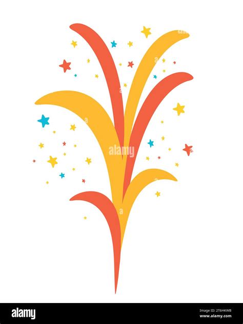 Simple Firework Emblem Vector Illustration Stock Vector Image And Art