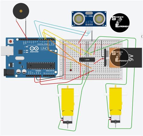 Science And Experiment Simple Obstacle Avoiding Robot