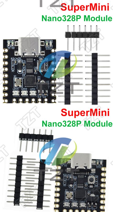 TZT NANO V Nano SuperMini Type C Development Board Atmega P Chip Ch Serial Port For