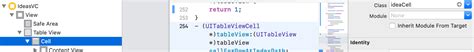 Ios Xcode Not Recognizing Custom Cell In Tableview Stack Overflow