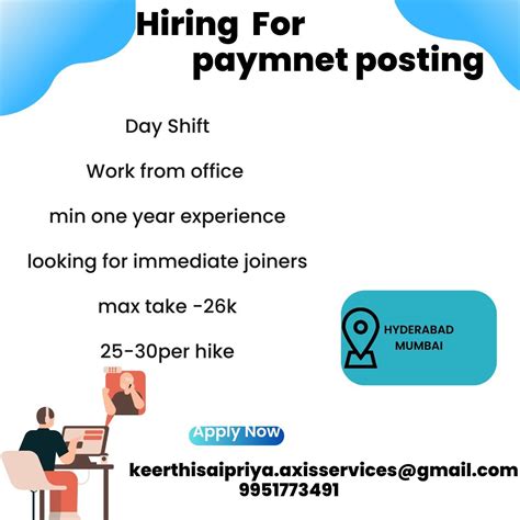 Keerthi Sai Priya On Linkedin We Are Hiring For Payment Posting