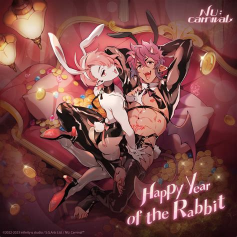 rule 34 aster nu carnival bunny ears bunnysuit demon male male