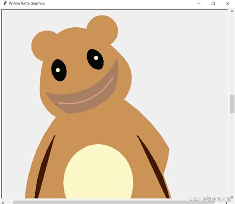Python杂学之用turtle画熊二（附代码）用python画熊二 Csdn博客