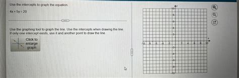 [answered] Use The Intercepts To Graph The Equation 4x 5y 20 Use Kunduz