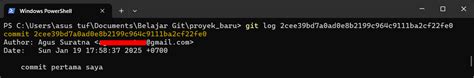 Tutorial Git 5 Melihat Riwayat Revisi Dengan Git Log Agussuratna Net