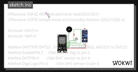 Esp32 Temperatuere And Humidity Monitor 20221028 V3 Copy Wokwi
