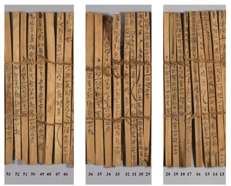 Two Separate Sets Of Binding Strings On Slips 17 Right 33 Middle