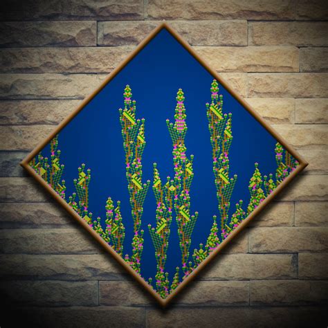 base 5 cellular automata evolution made for genuary9 prompt plants