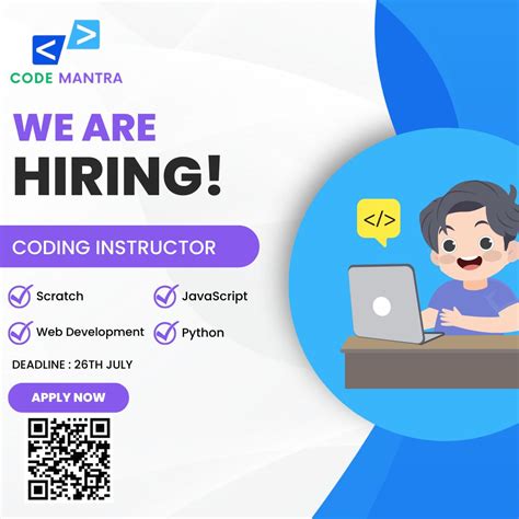 Code Mantra On Linkedin Hiringnow Jobopening Codinginstructor