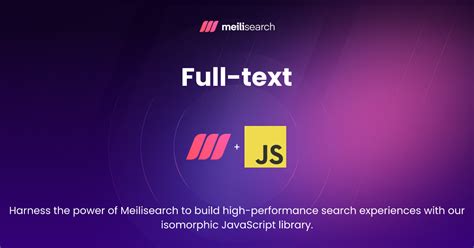 Meilisearch With Javascript