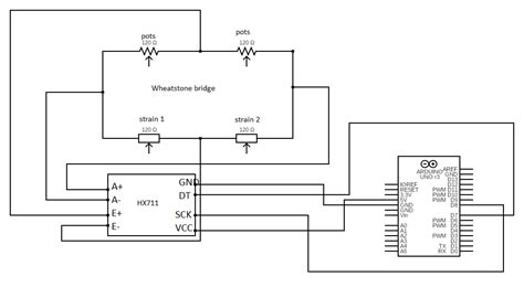 Strain Gauges Wheatstone Bridge Hx711 To Measure Strain Values General Guidance Arduino Forum