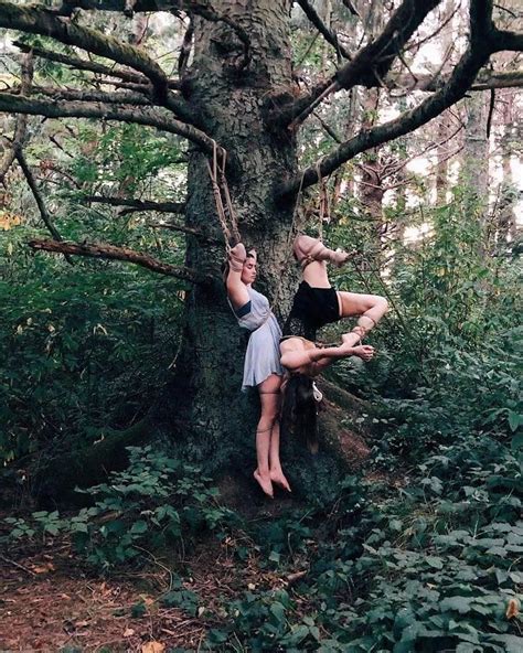Two Tied In The Woods Nudes Ropebondage Nude Pics Org