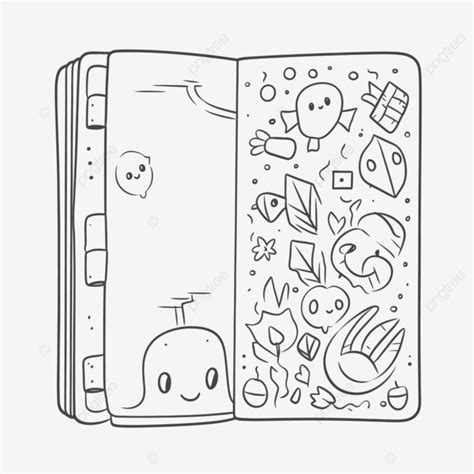 Notebook Coloring Page